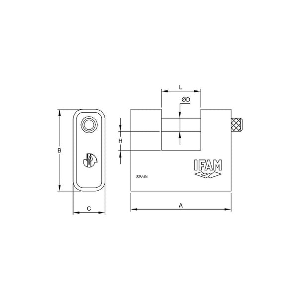KIT CADENA BLACK FLAG 120 + CANDADO ARMOURED 80S - BCN LLAVES